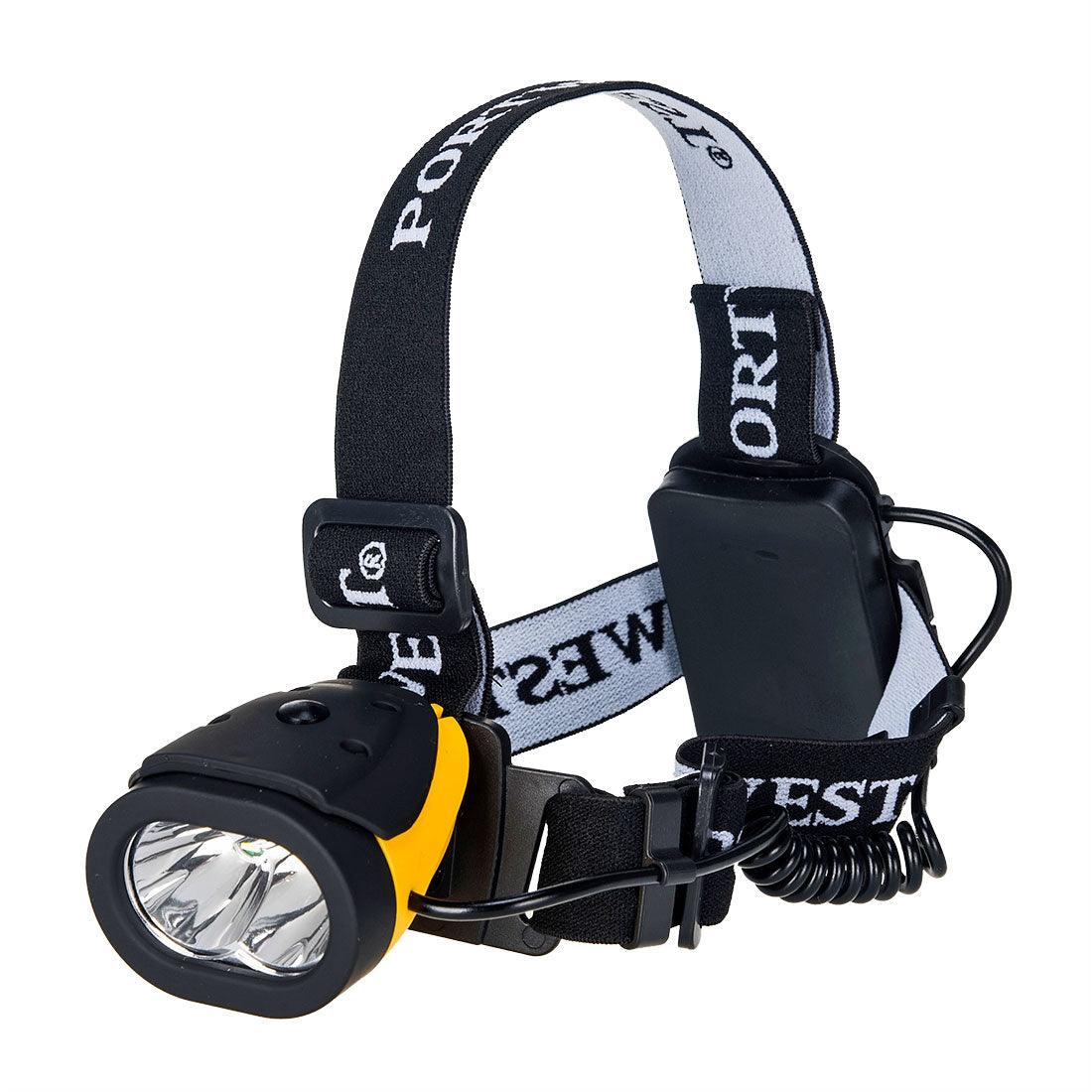 Portwest PA63 Dual Power Head Lamp - Yellow/Black